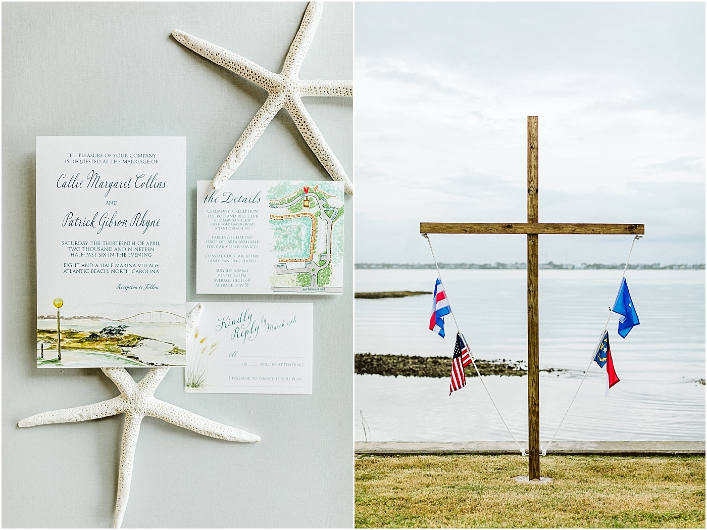 CALLIE + PATRICK // ATLANTIC BEACH WEDDING // ATLANTIC BEACH, NC ...