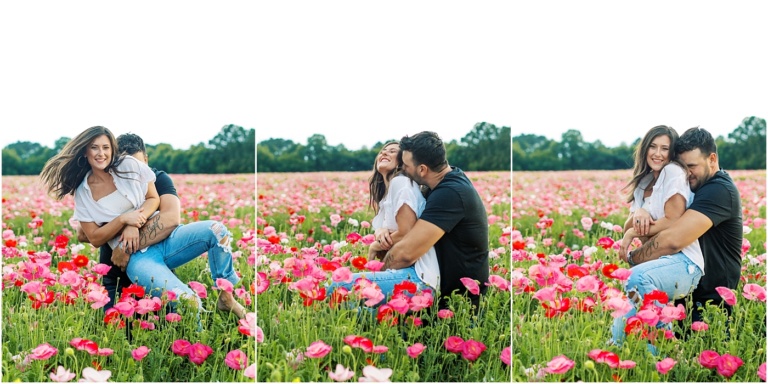 ASHTON + JAMES || PINK POPPY FIELD COUPLES SESSION || FOUR OAKS, NORTH ...