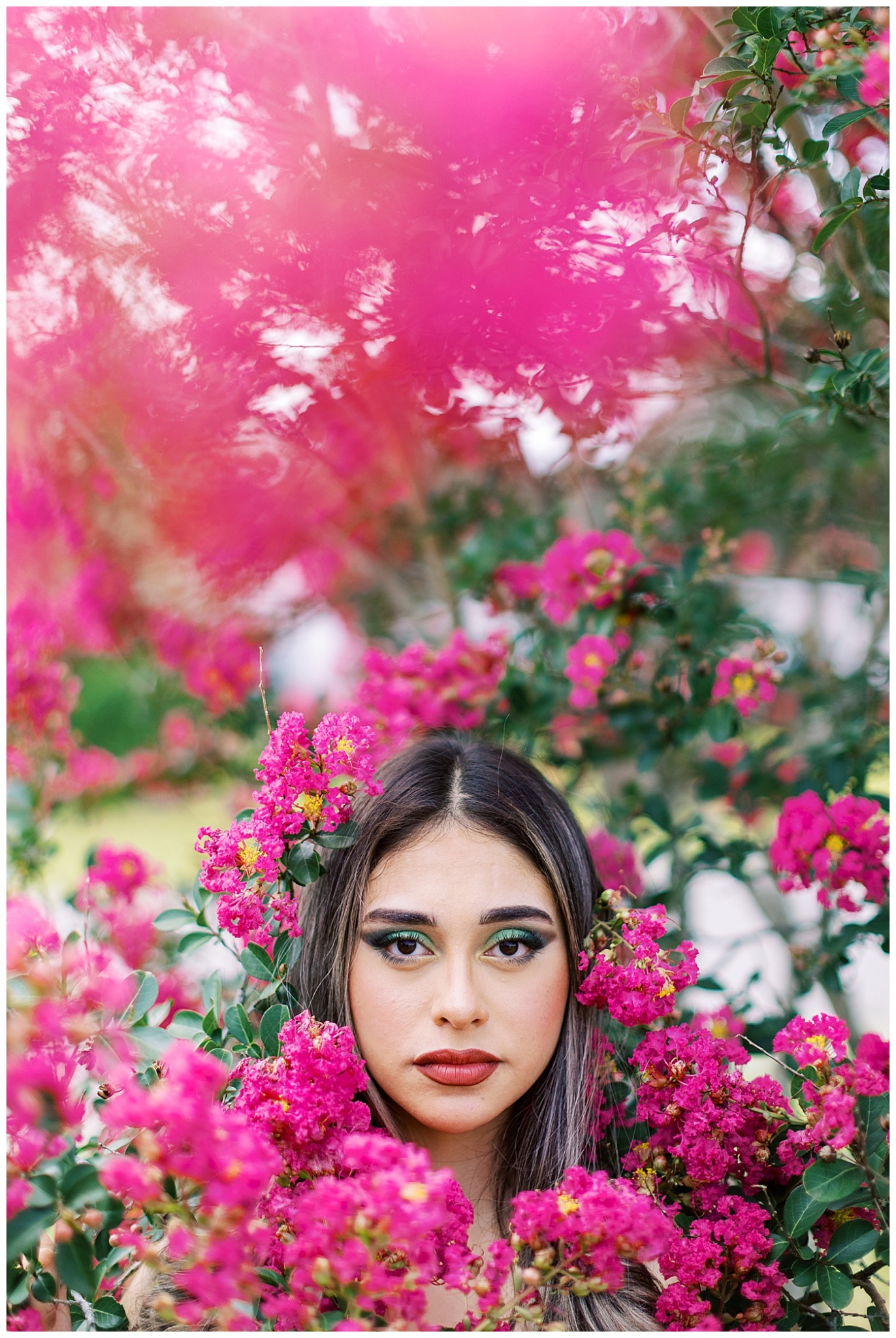 Pink Floral Portrait Session in Smithfield, NC – Chrystal | Megan ...