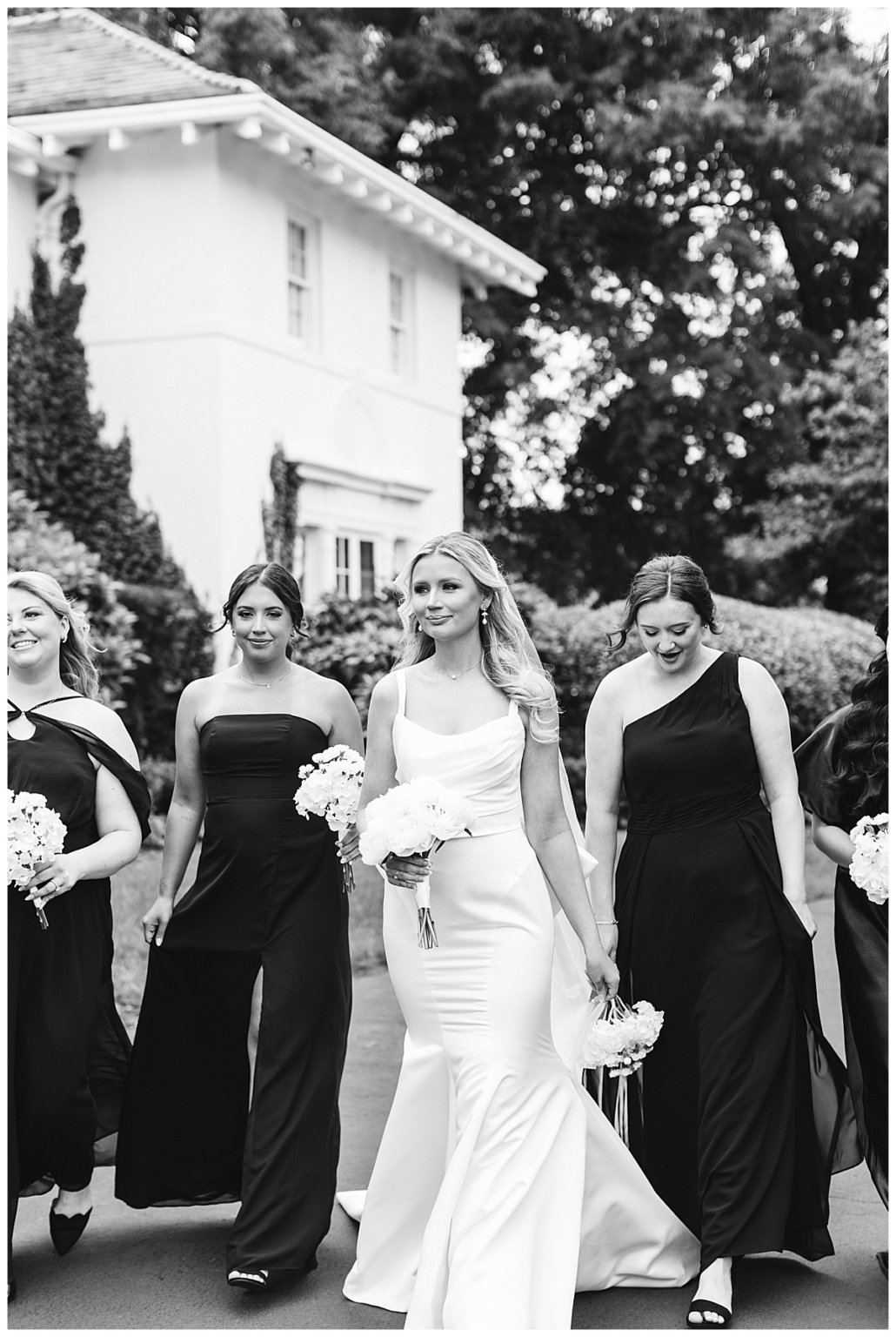 Black and White Wedding at The T. Austin Finch House in Thomasville, NC ...