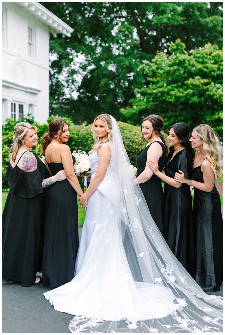 Black and White Wedding at The T. Austin Finch House in Thomasville, NC ...