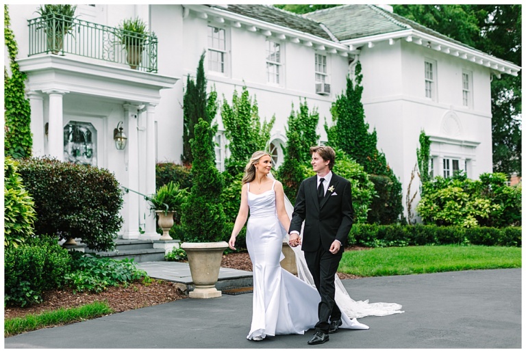 Black and White Wedding at The T. Austin Finch House in Thomasville, NC ...